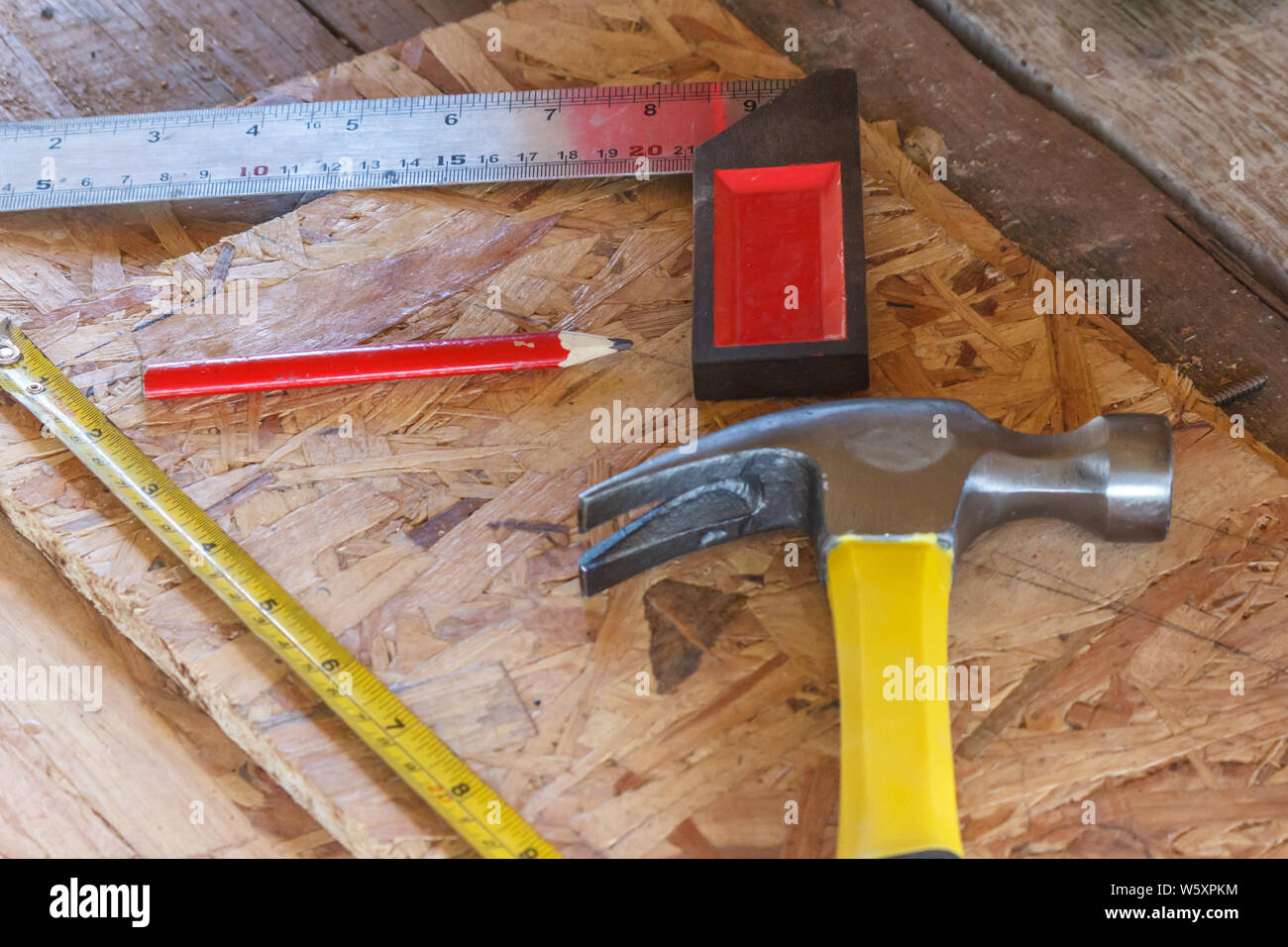 Measuring wood hi-res stock photography and images - Alamy