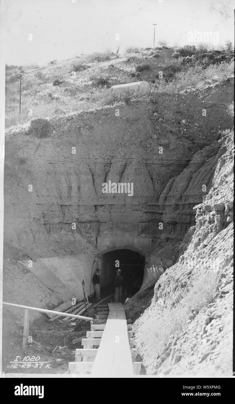 Salt River - Power Canal (Force Account) - Upstream end of Gray tunnel ...