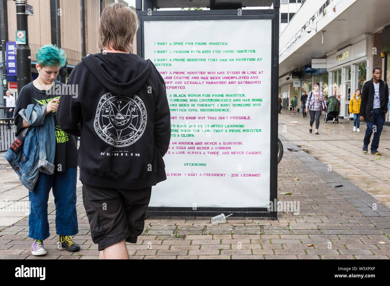 Boris johnson stencil hi-res stock photography and images - Alamy