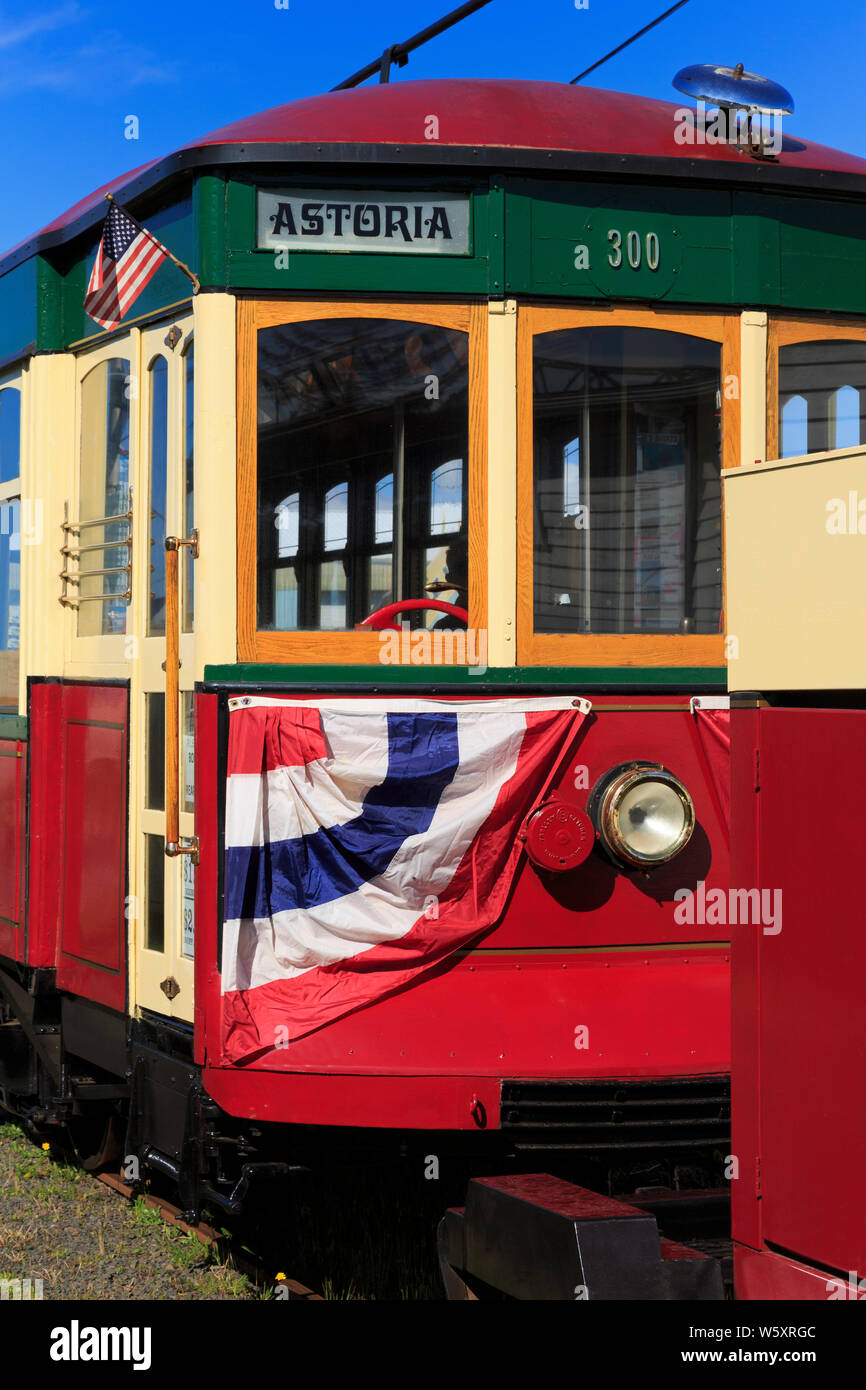 Historic Trolley, Astoria, Oregon, USA Stock Photo - Alamy