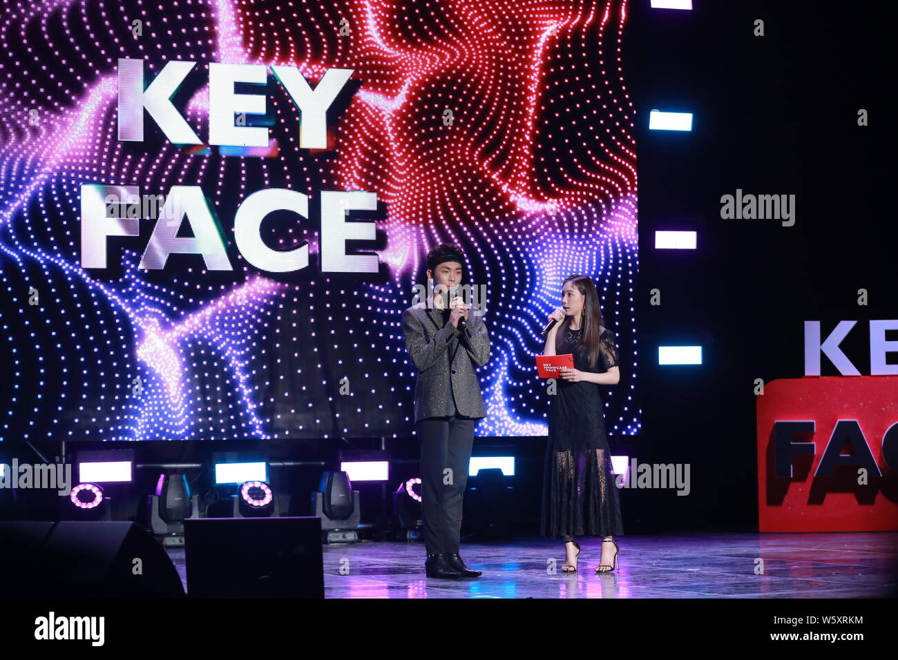 Key, left, of South Korean boy band SHINee, and South Korean singer Kim ...