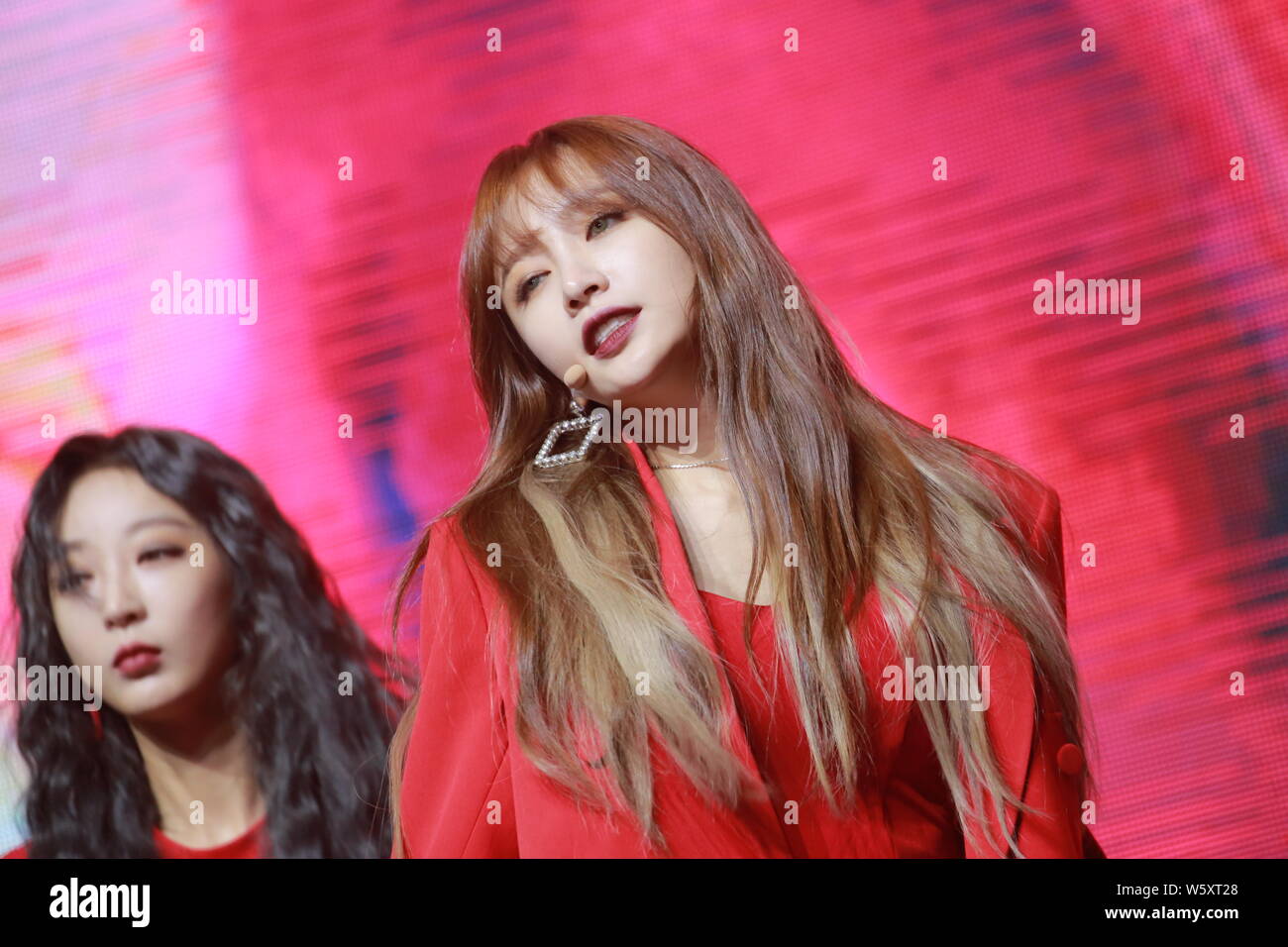 South Korean girl group EXID performs during a showcase to release ...