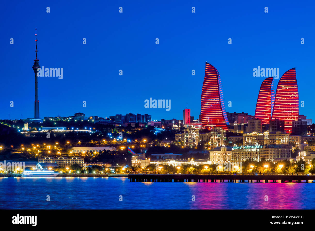 Baku Bay, Baku, Azerbaijan Stock Photo - Alamy