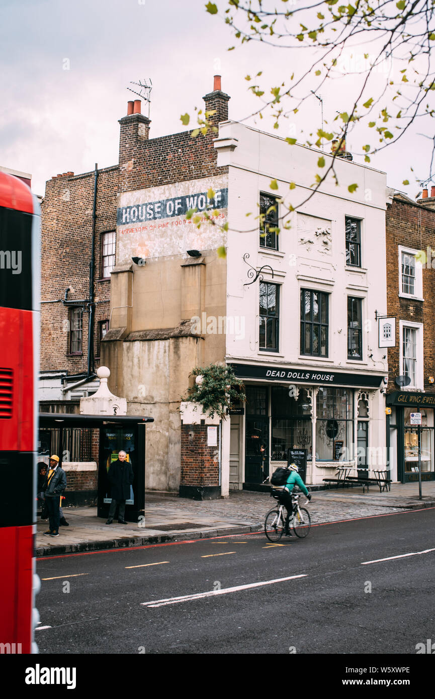 Street views of Islington in East London in early spring Stock Photo ...