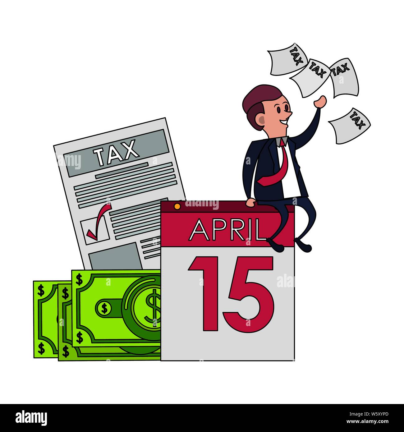 state government taxes business cartoon Stock Vector Image & Art - Alamy