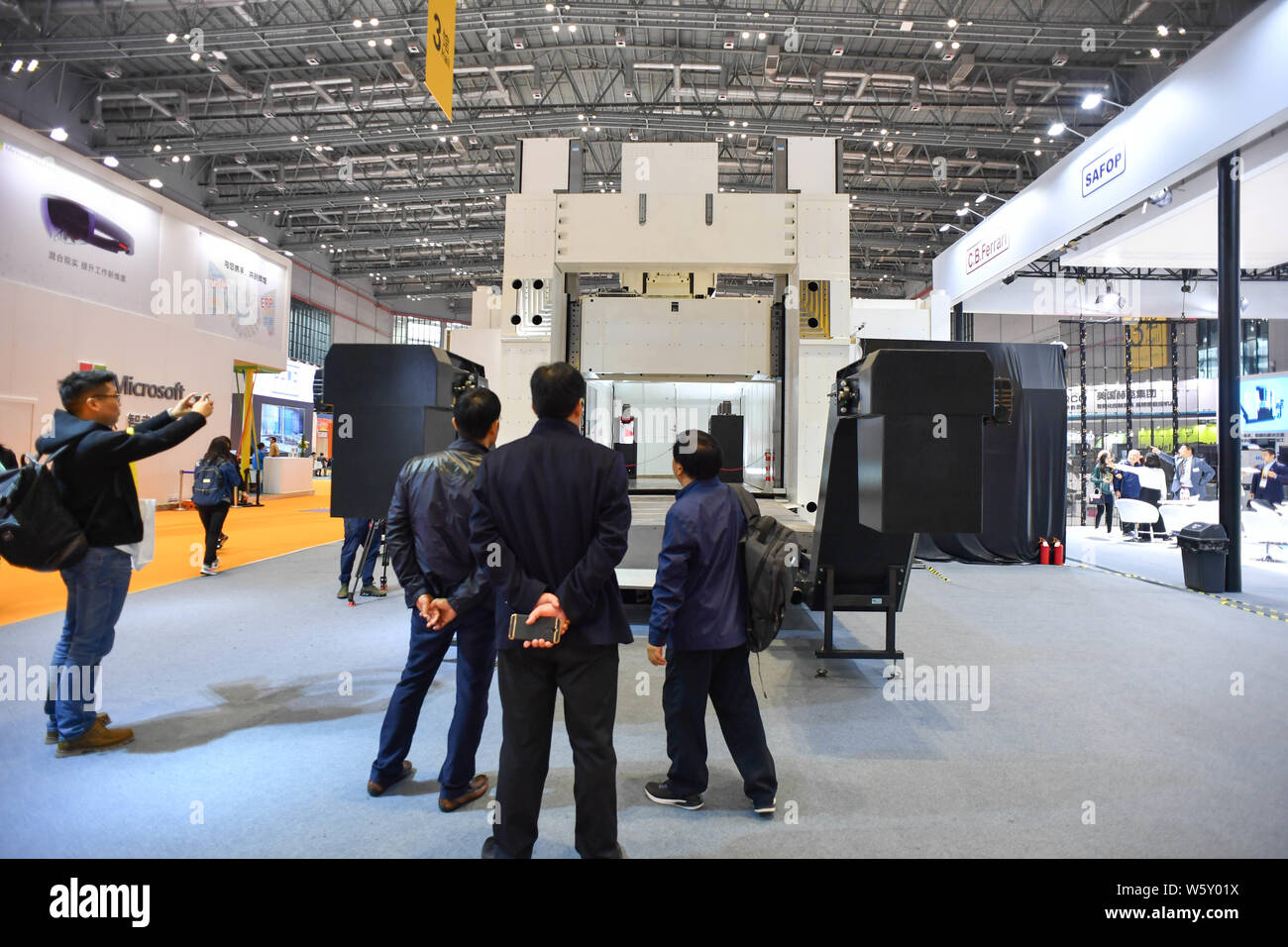 A Taurus milling machine from German Waldrich Coburg is on display ...