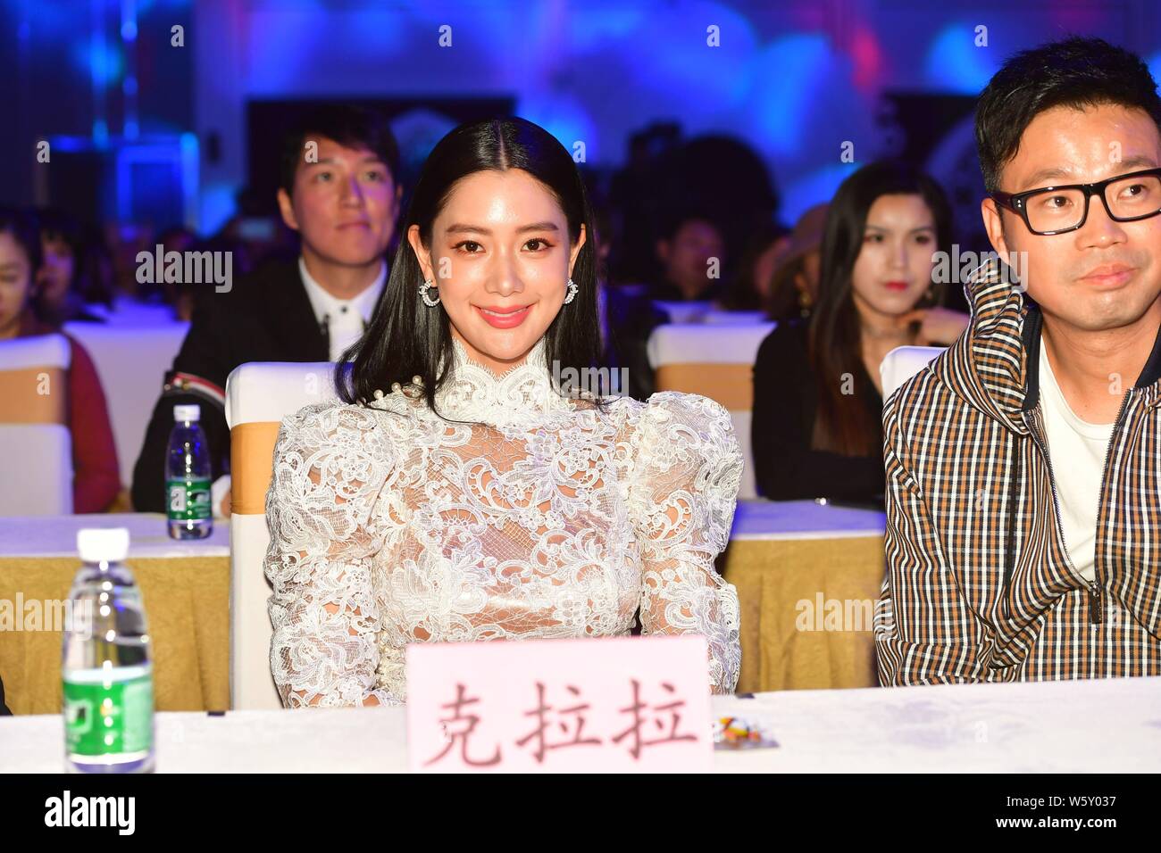 Swiss-born British actress and model Lee Sung-min, left, better known ...