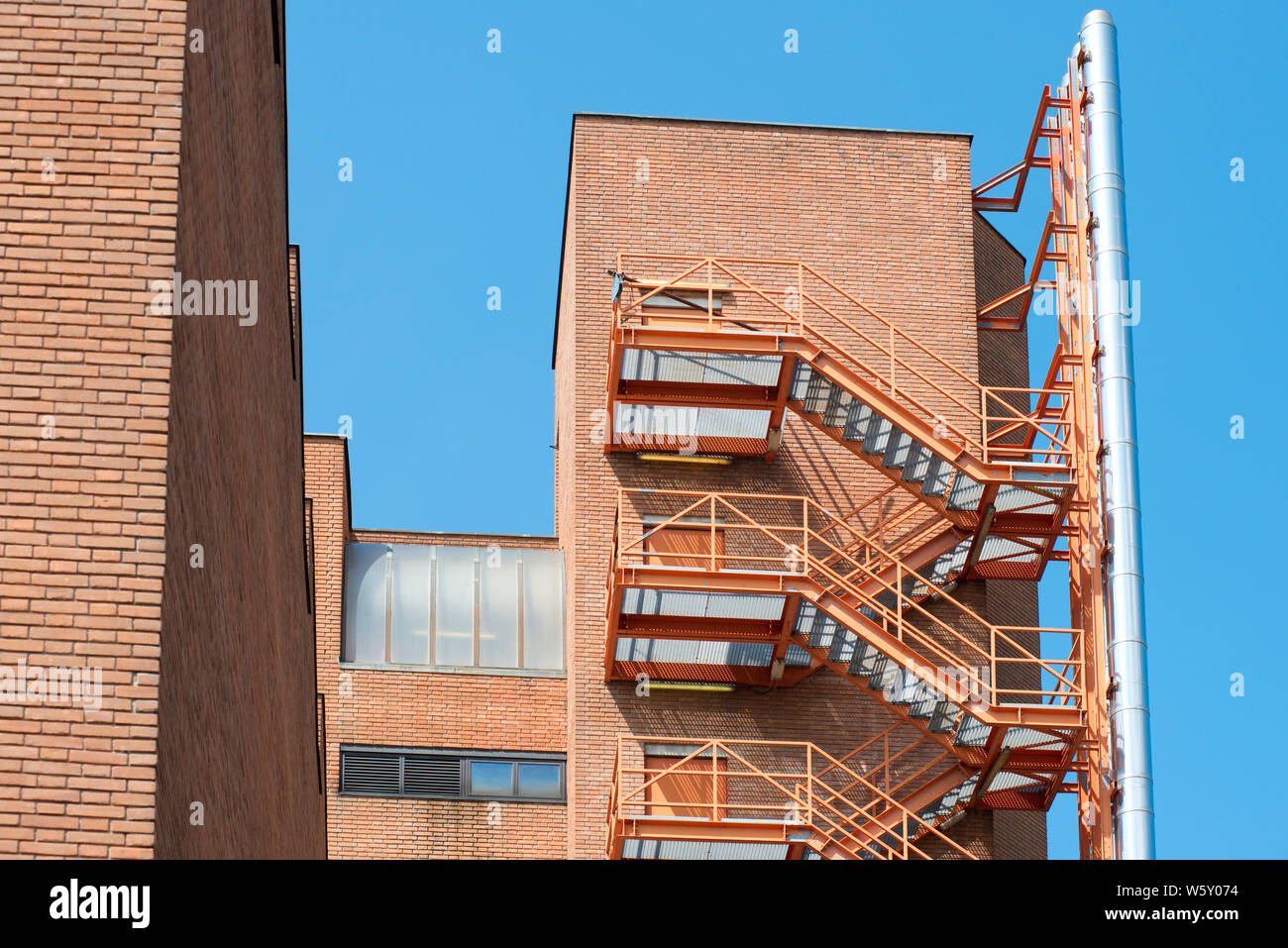 Italy, Lombardy, Milan, Piccolo Teatro Strehler Theatre, Detail Facade ...