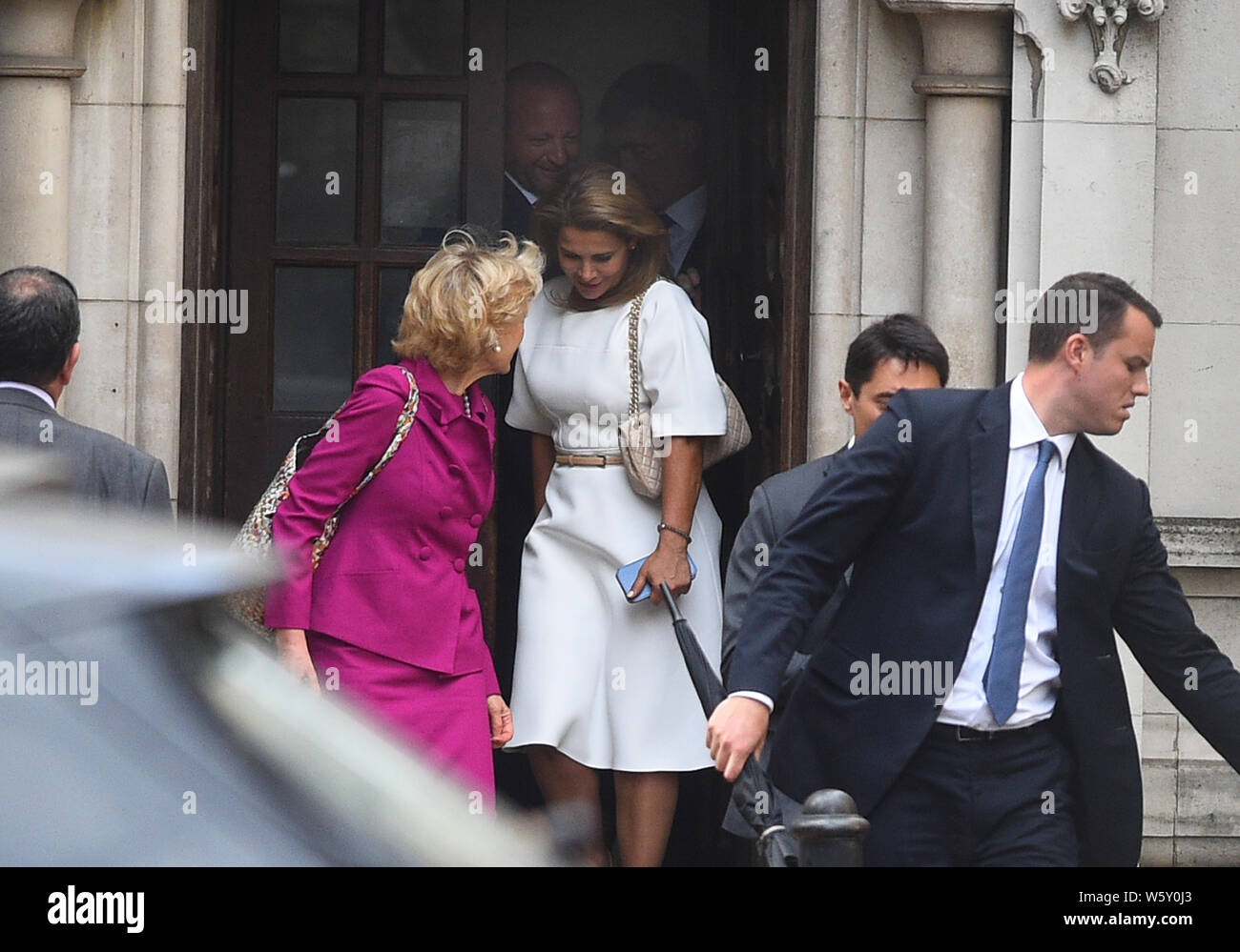Princess Haya Bint Al Hussein and her lawyer Baroness Fiona Shackleton ...