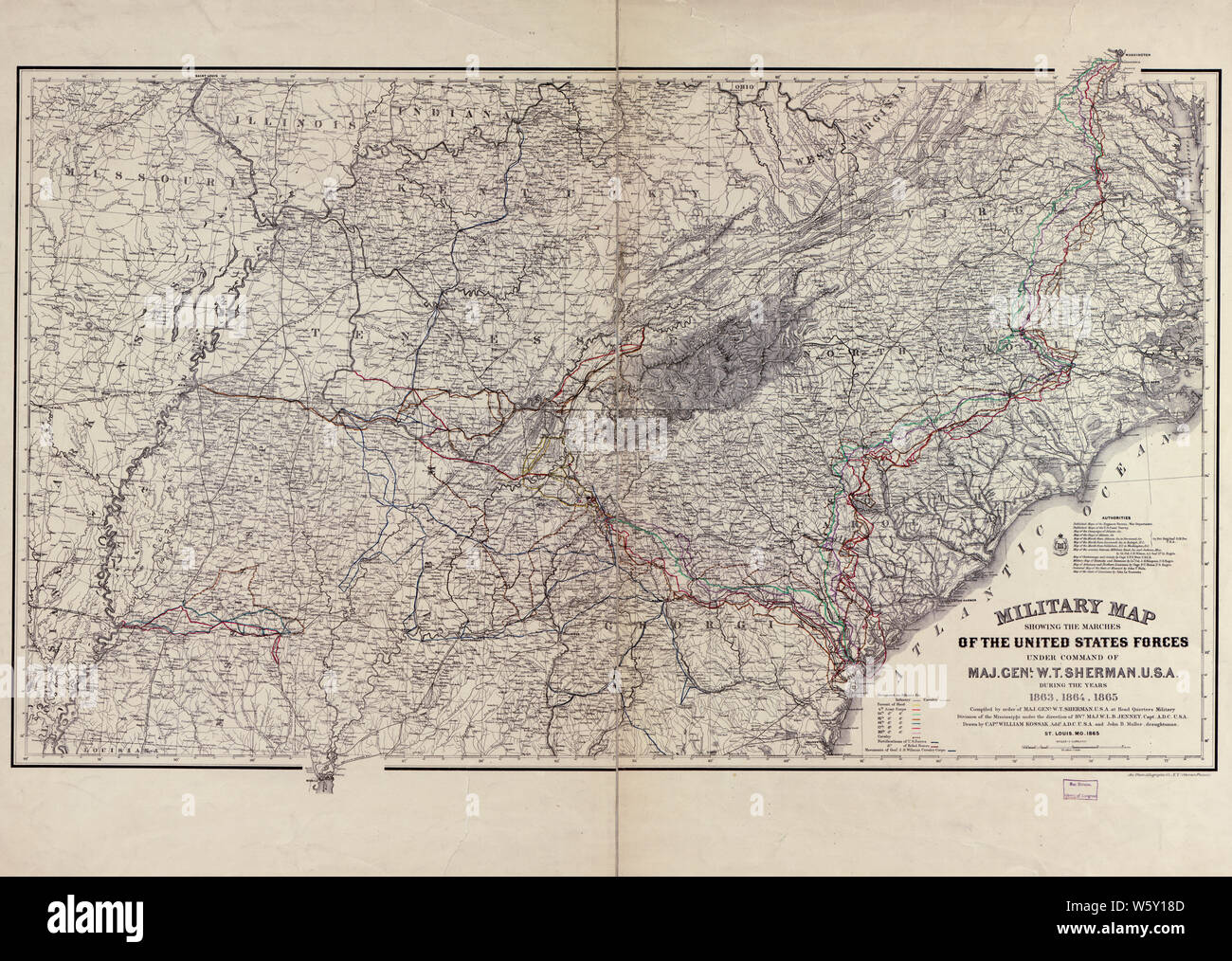 United states map 1865 hi-res stock photography and images - Alamy