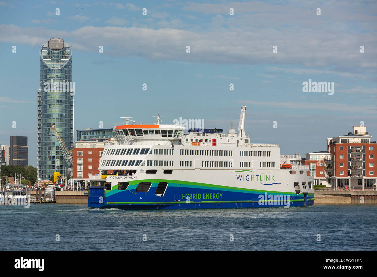 Wightlink's Victoria of Wight leaving Portsmouth harbour. Latest ...