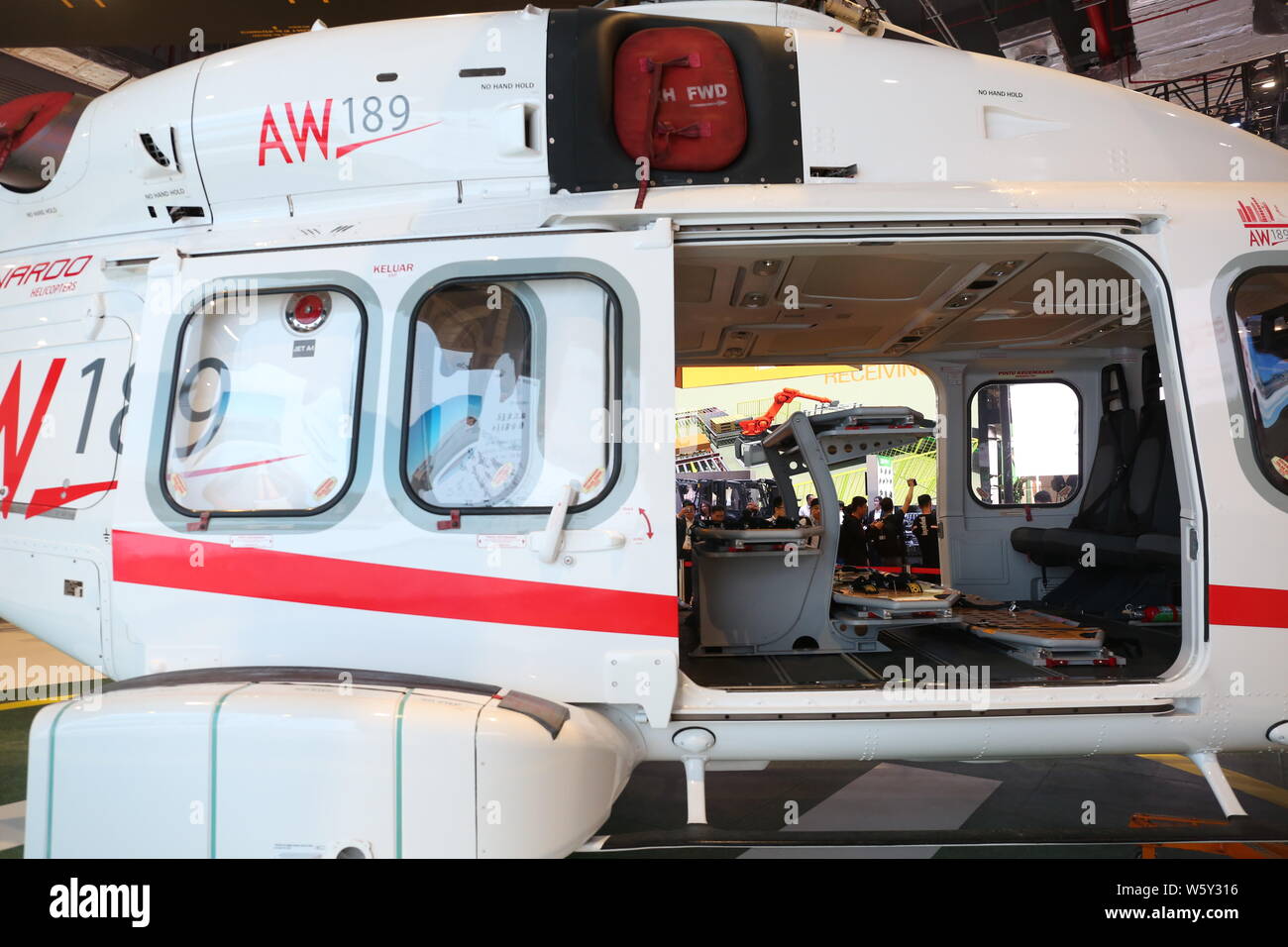 The Italian-built Leonardo helicopter AW189, priced at nearly 200 ...