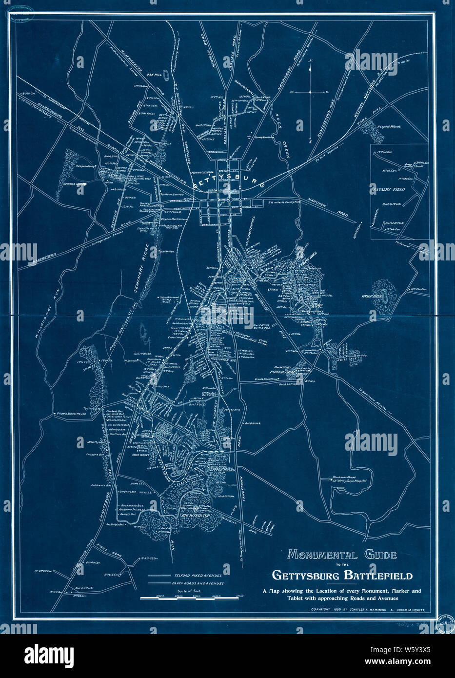 Civil War Maps 1172 Monumental guide to the Gettysburg battlefield A ...