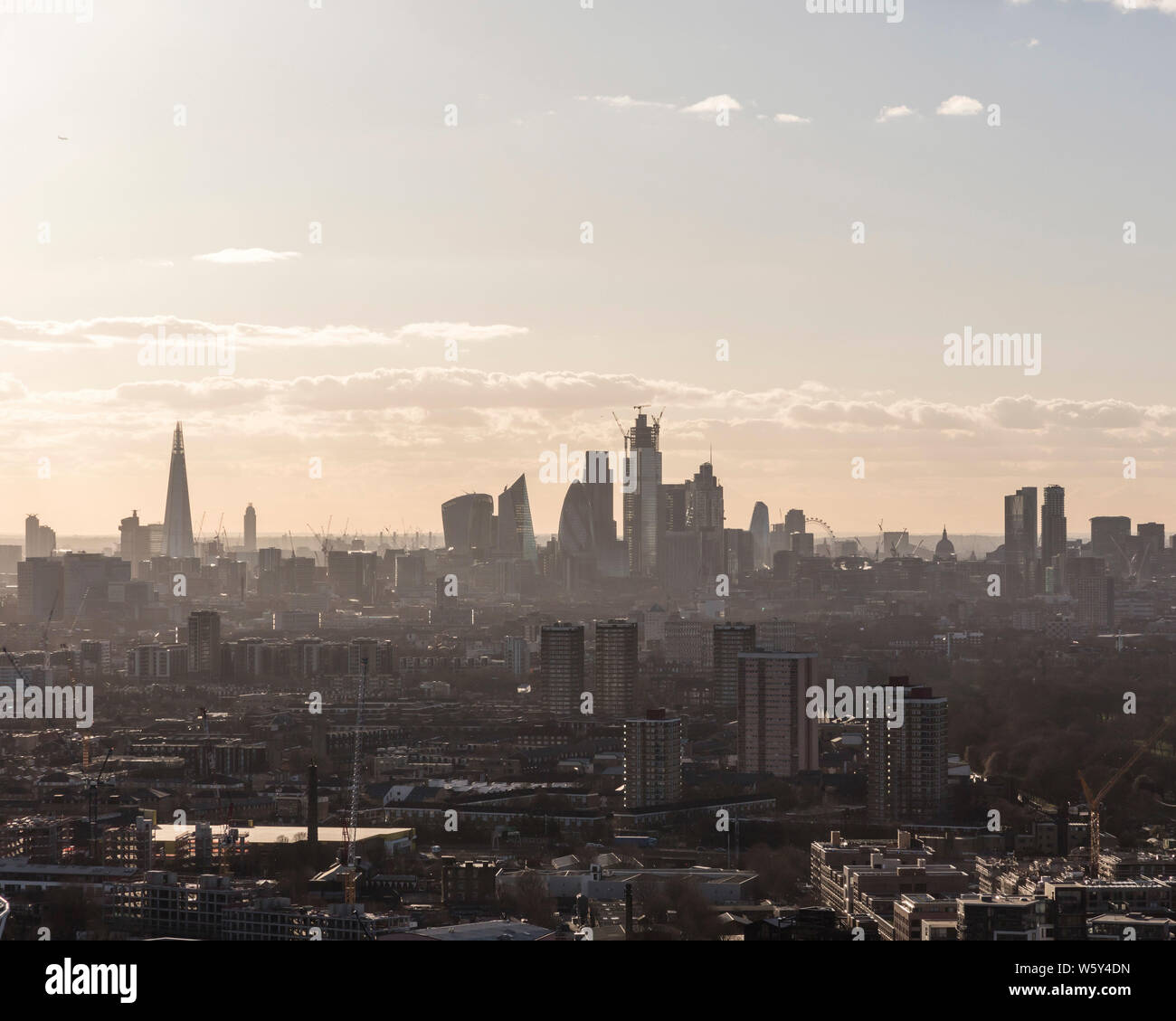 London's skyline in the south west. The Stratford - Manhattan Loft ...