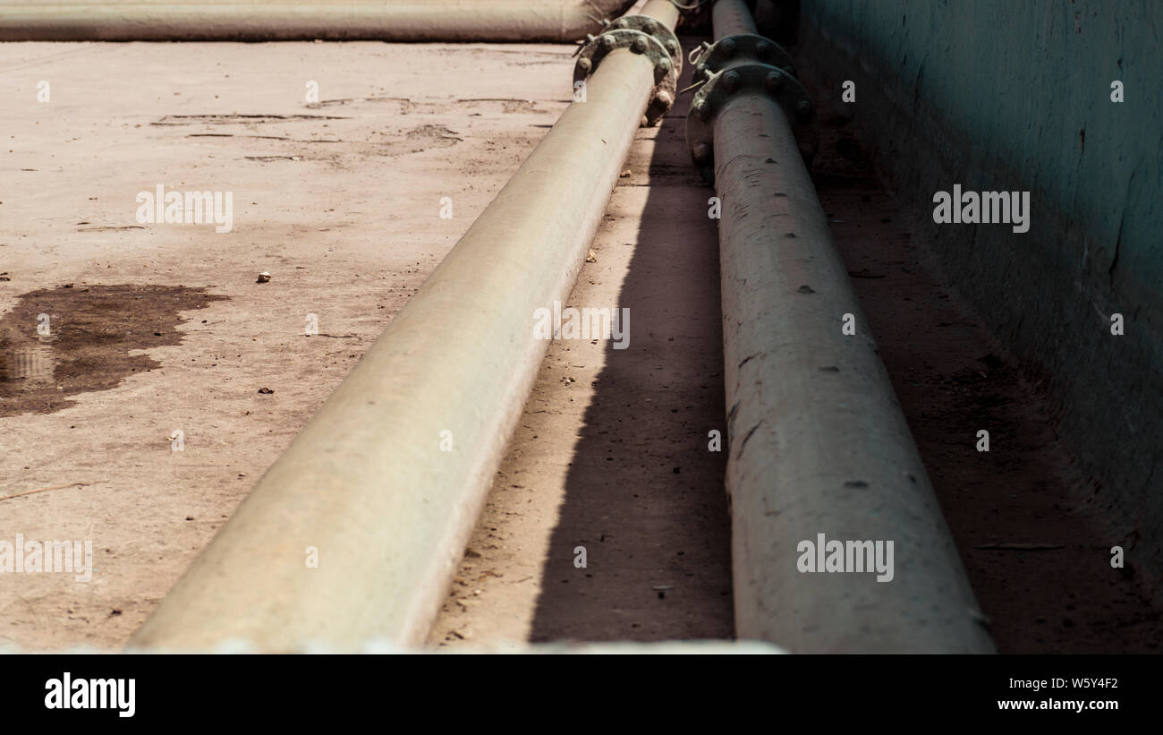 An Empty Pool during Maintenace Phase without Water Stock Photo - Alamy