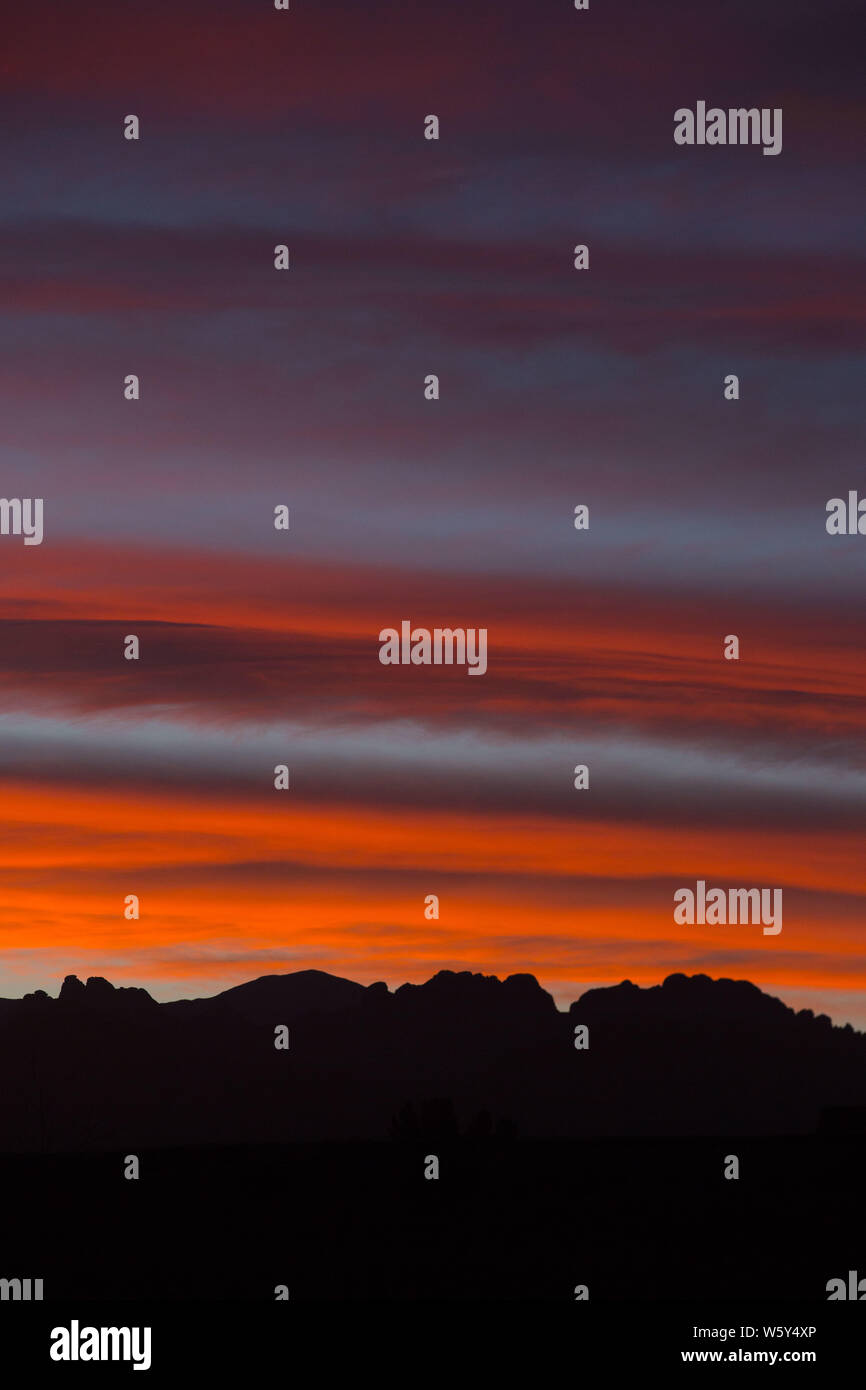 landscape of a sunset Stock Photo - Alamy