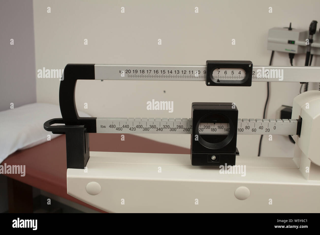 Medical scale in a clinic Stock Photo - Alamy