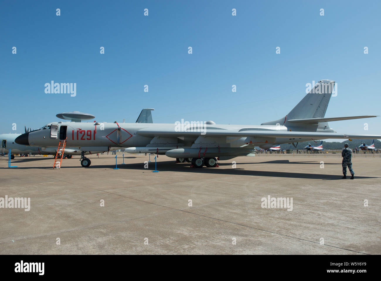 A Xian H-6 jet bomber of Chinese PLA's (Peoples Liberation Army) Air ...
