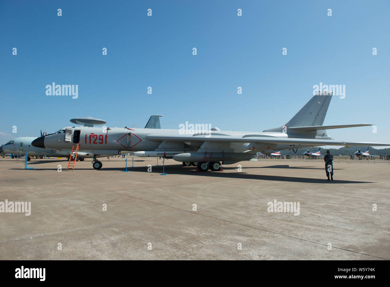 A Xian H-6 jet bomber of Chinese PLA's (Peoples Liberation Army) Air ...