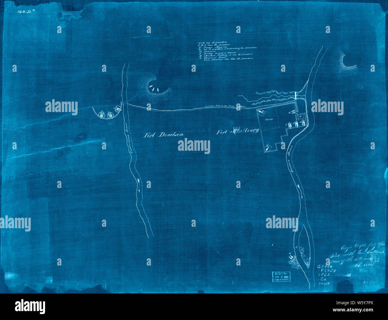 Civil War Maps 1229 Original maps of Forts Henry Donelson and vicinity ...