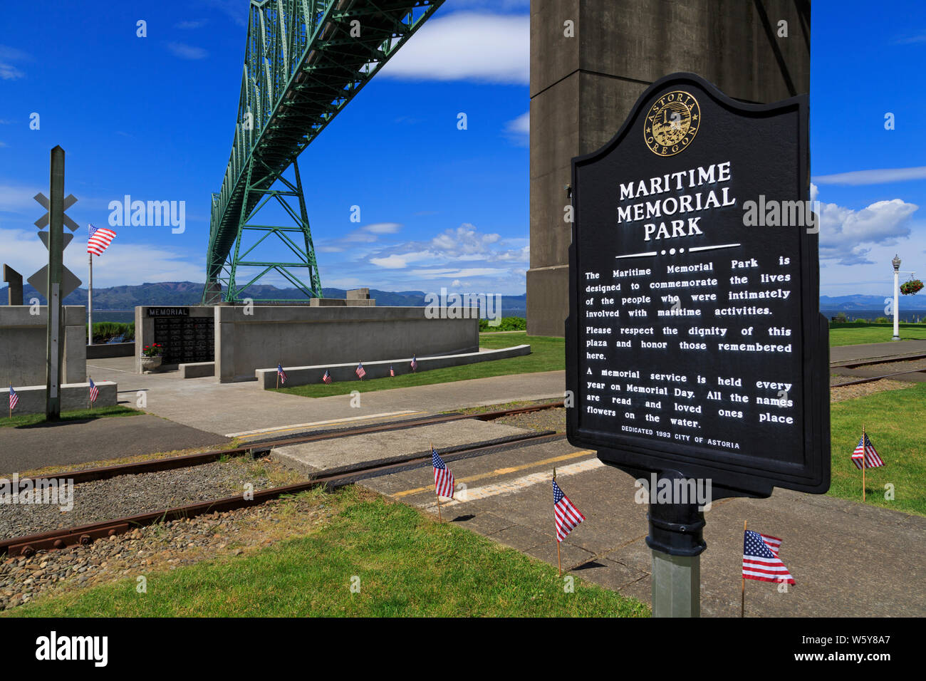 Maritime Memorial Park, Astoria, Oregon, USA Stock Photo - Alamy