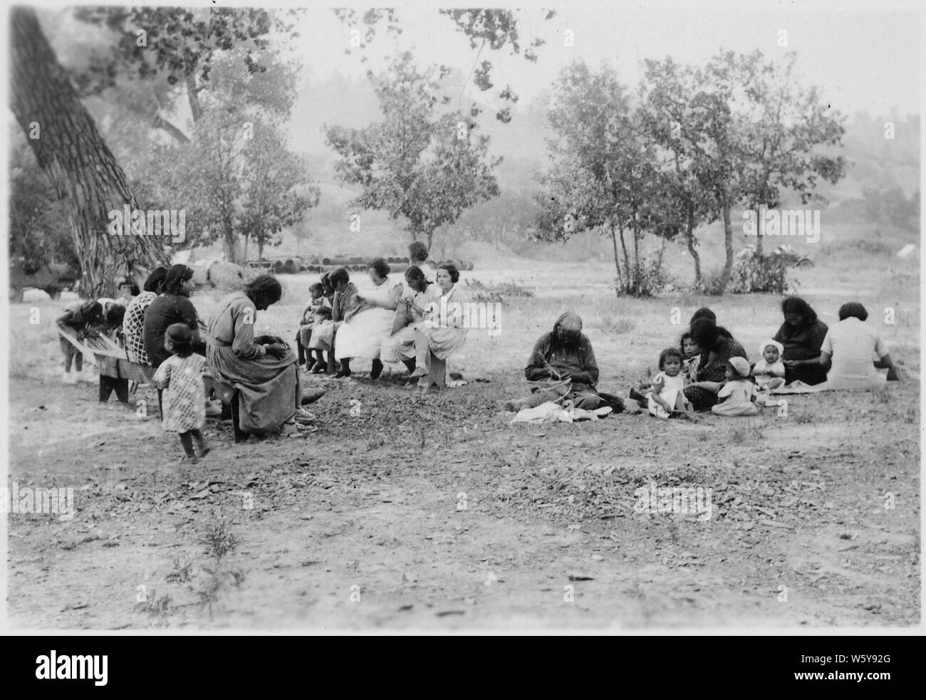 The Grass Mountain Women's Club meeting; Scope and content: Scarfs ...