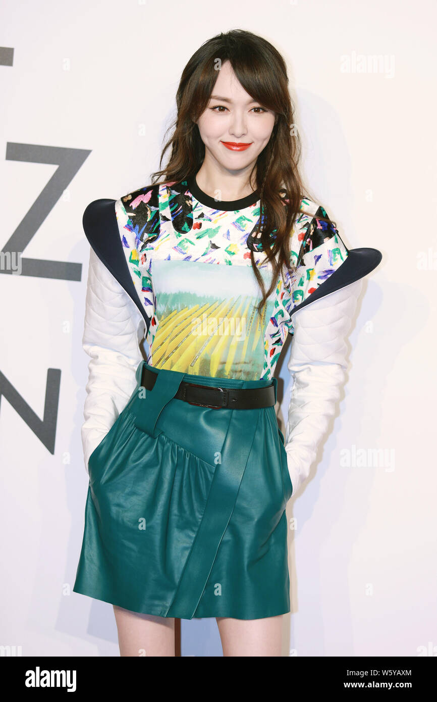 Chinese actress Tiffany Tang or Tang Yan arrives at the Louis Vuitton ...