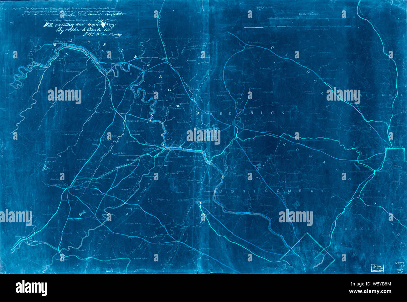 Civil War Maps 1255 Part of map of portions of the mility dep'ts of ...