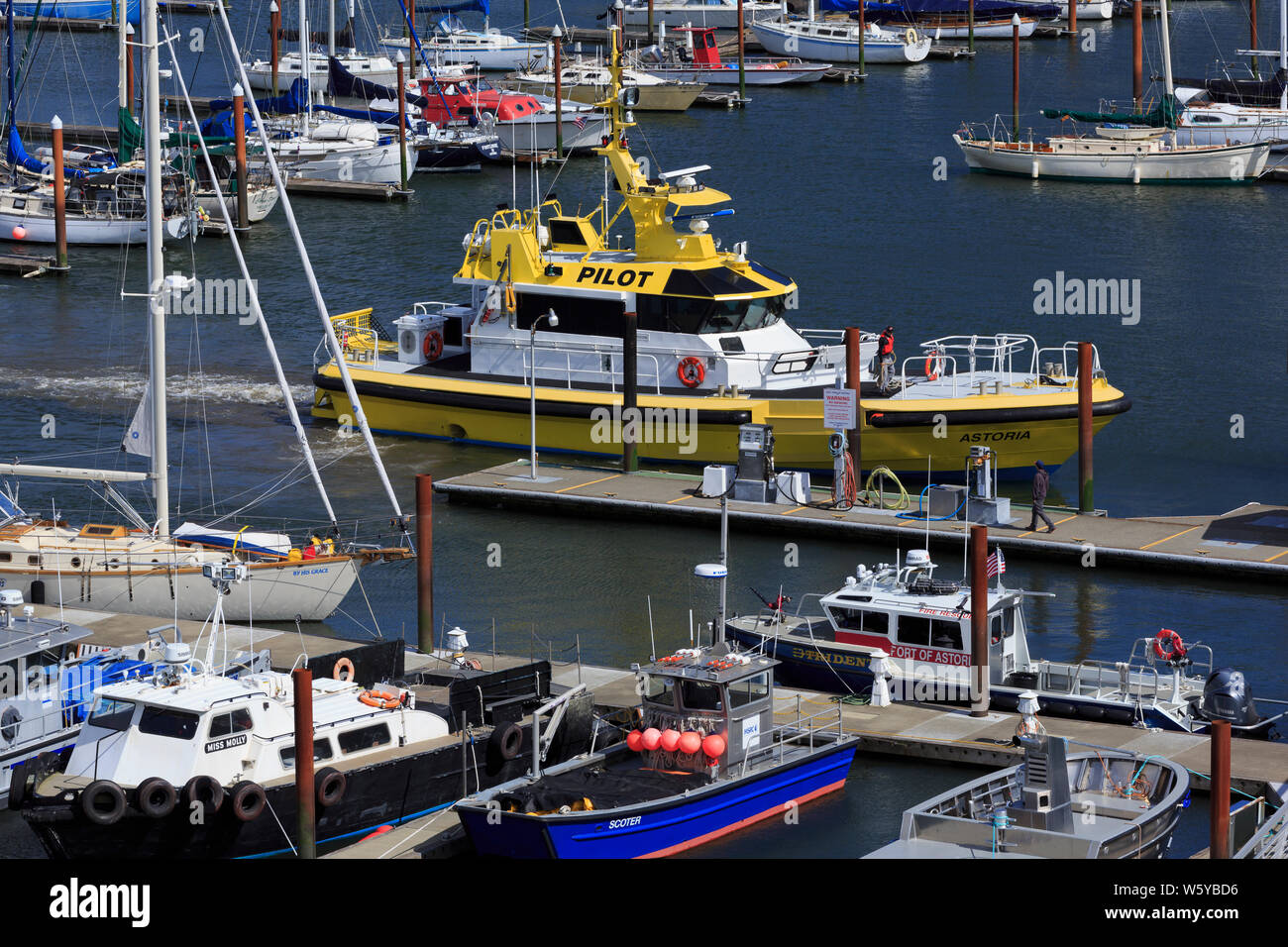 Columbia River Pilot Boat, Astoria, Oregon, USA Stock Photo - Alamy
