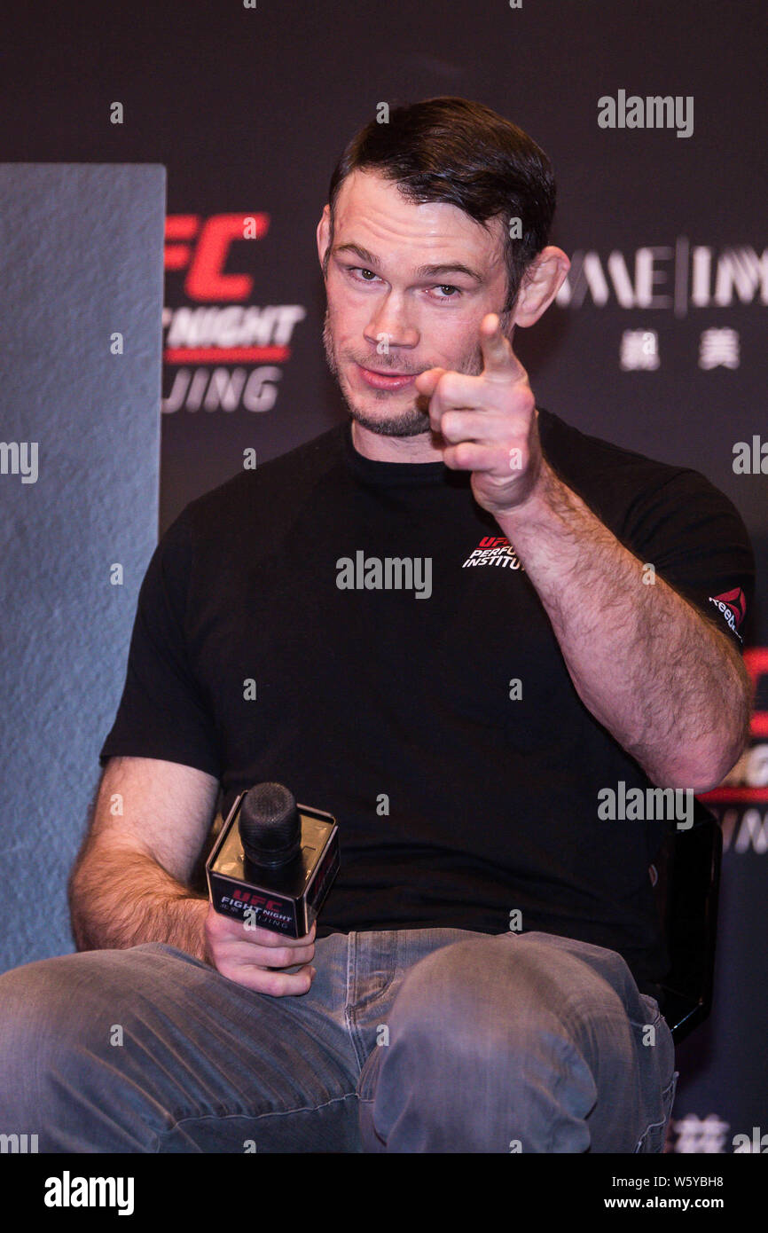 American retired mixed martial artist Forrest Griffin attends a press ...