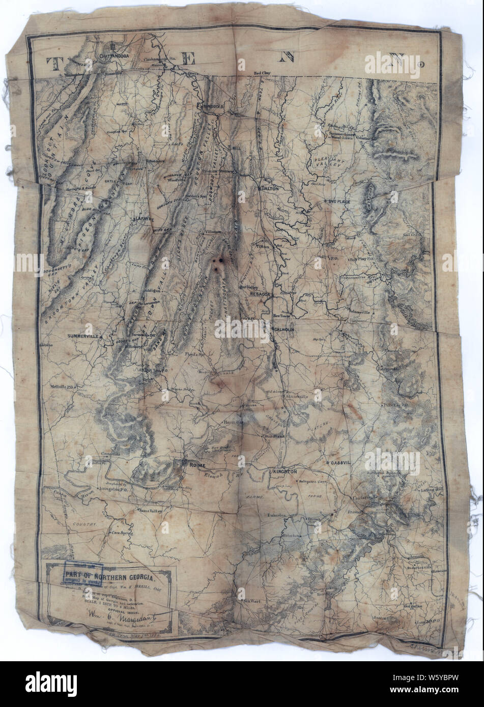 Civil War Maps 1259 Part of northern Georgia 02 Rebuild and Repair ...