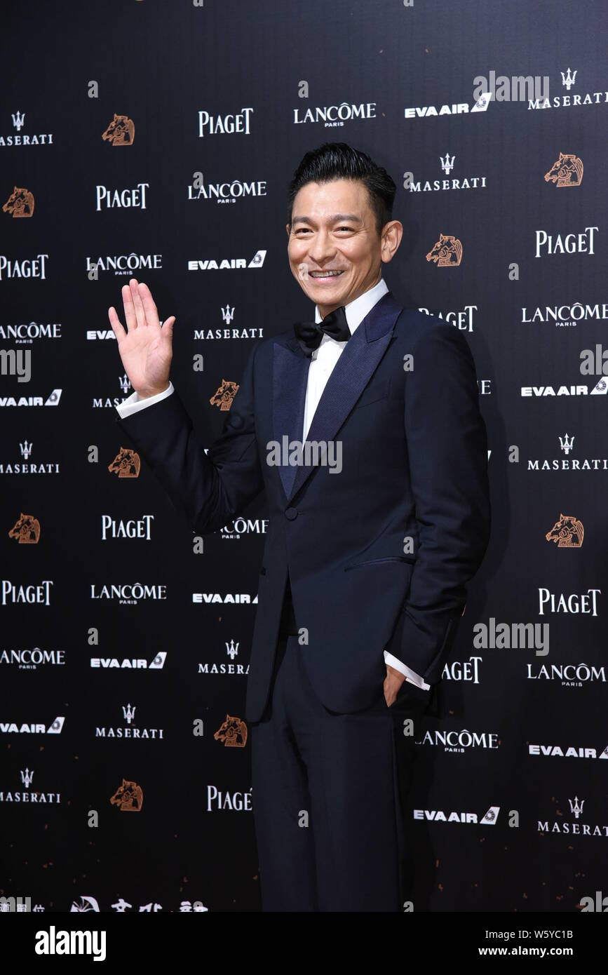 Hong Kong actor and singer Andy Lau arrives on the red carpet for the ...