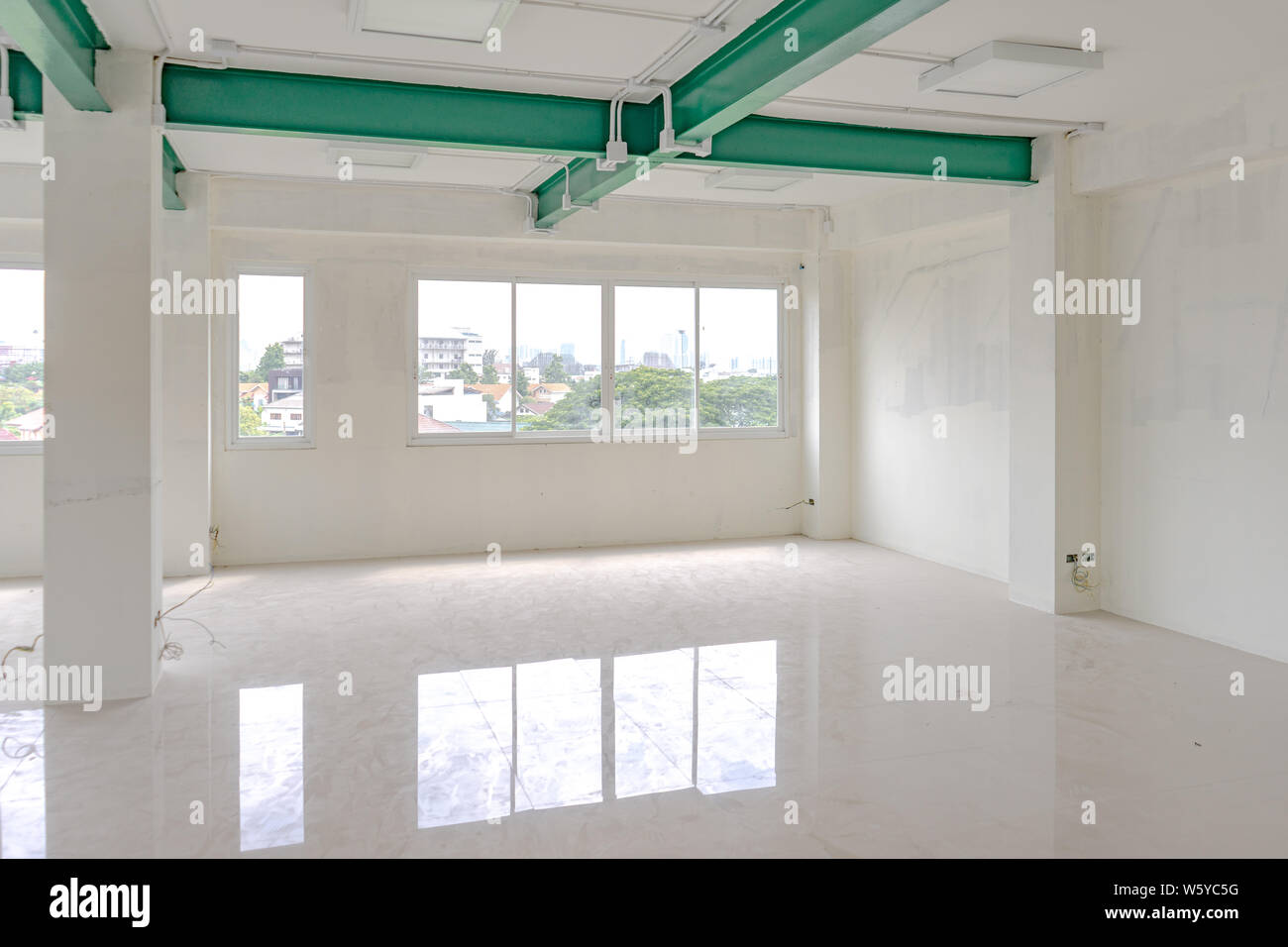 Under construction empty room in construction process Stock Photo - Alamy