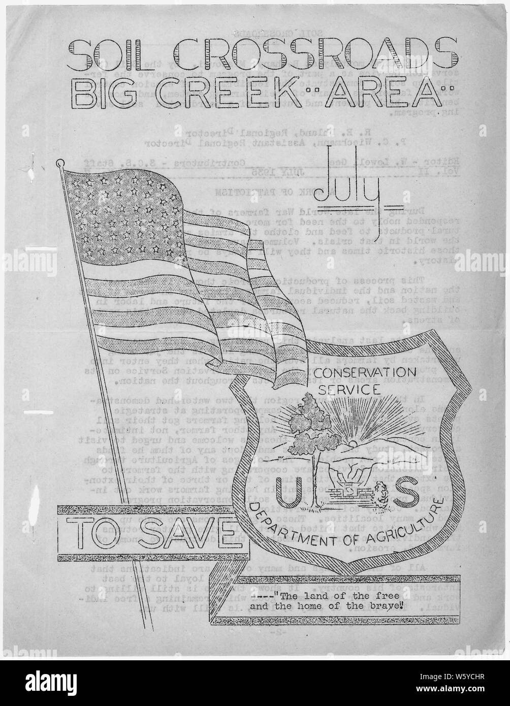 Title page of Soil Crossroads, Vol. 2, No. 7, newsletter of the Bethany ...
