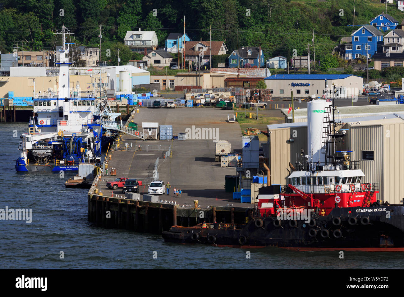 Pier 3, Port of Astoria, Oregon, USA Stock Photo - Alamy