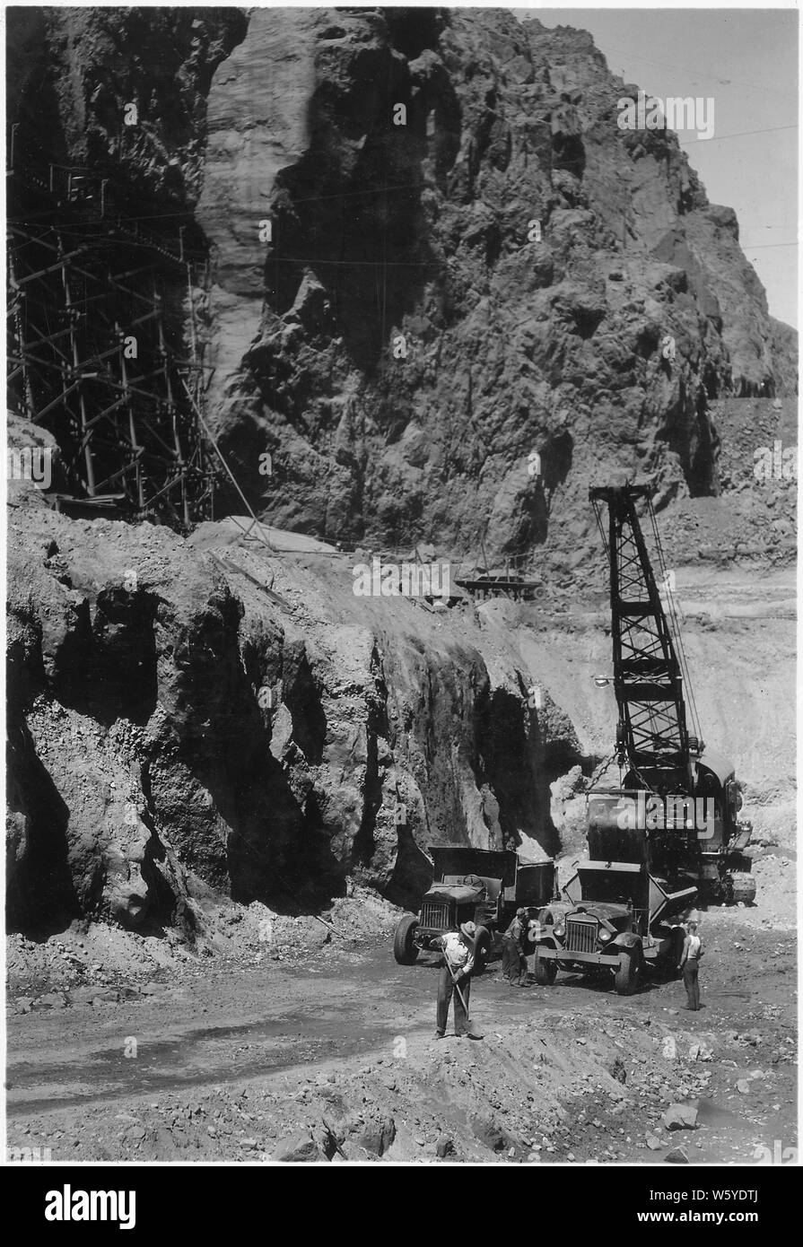 Channel excavation Black and White Stock Photos & Images - Alamy