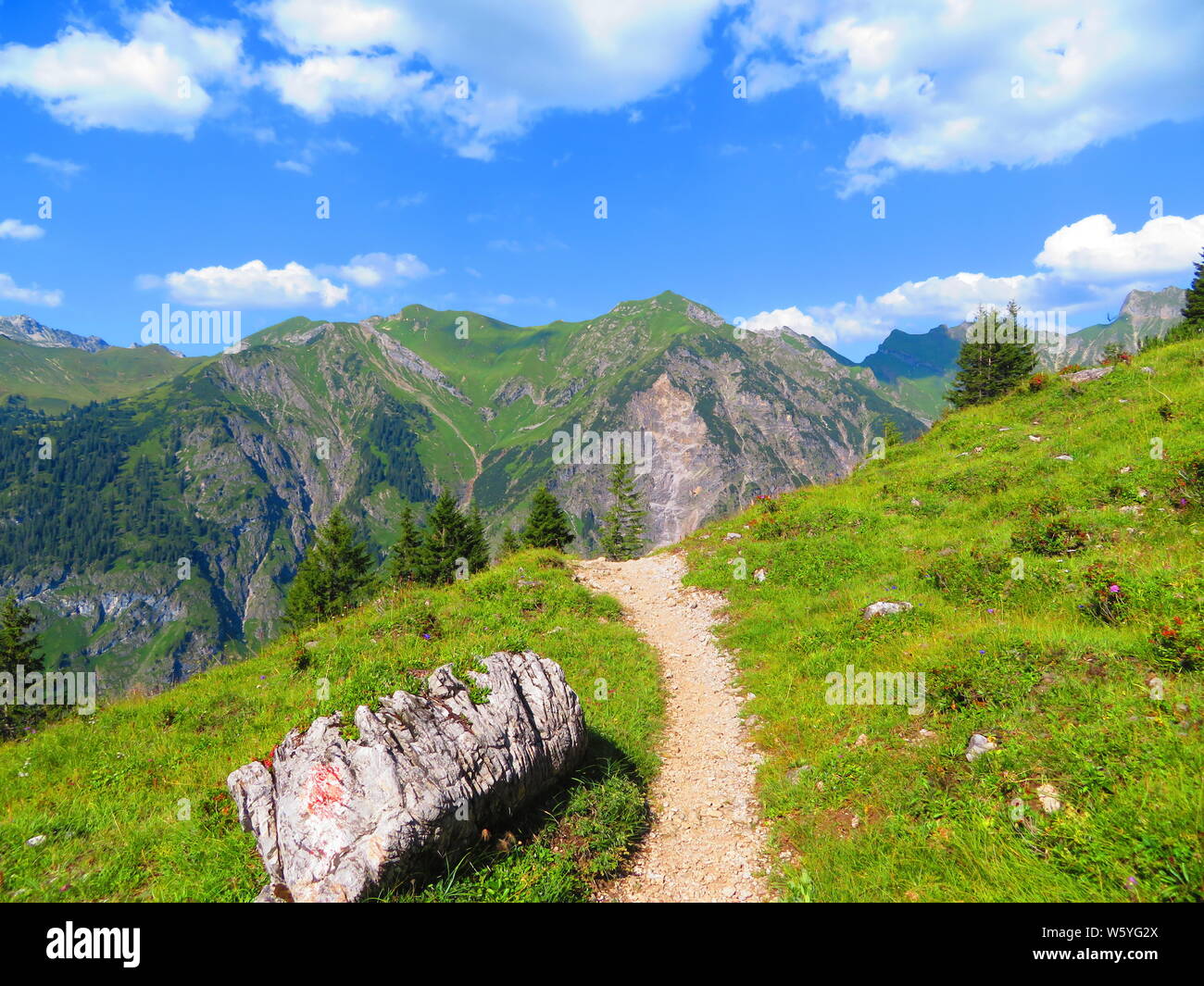 Trail in the alps hi-res stock photography and images - Alamy