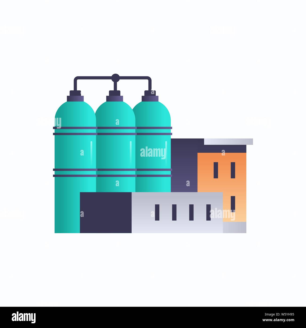 Oil refinery icon icon cartoon hi-res stock photography and images - Alamy