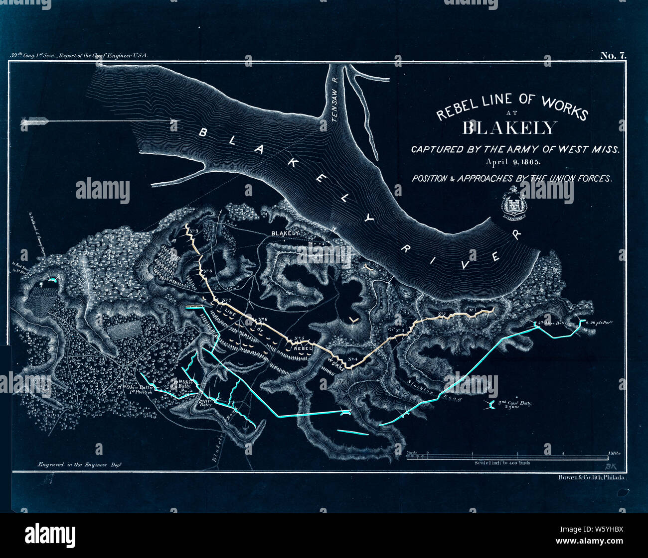 Map of blakely hi-res stock photography and images - Alamy