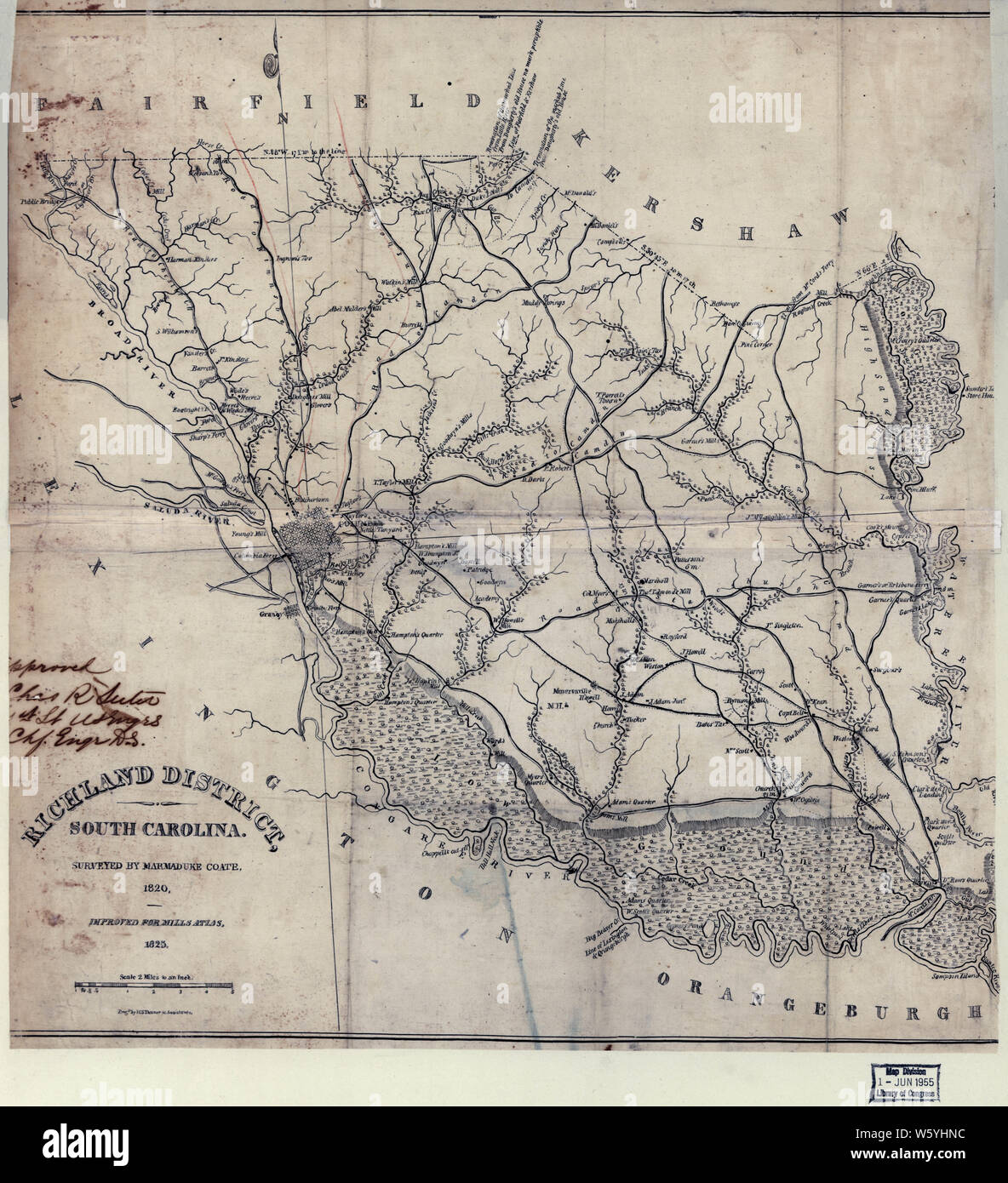 Civil War Maps 1523 Richland District South Carolina Rebuild and Repair ...