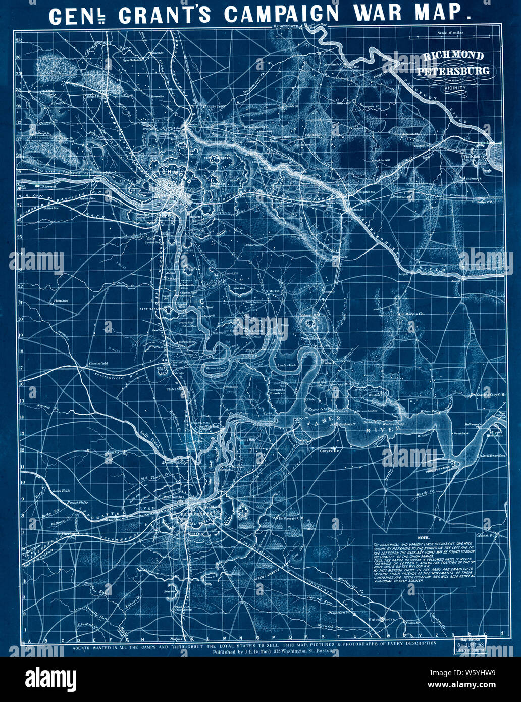 Civil War Maps 1532 Richmond Petersburg and vicinity Inverted Rebuild ...
