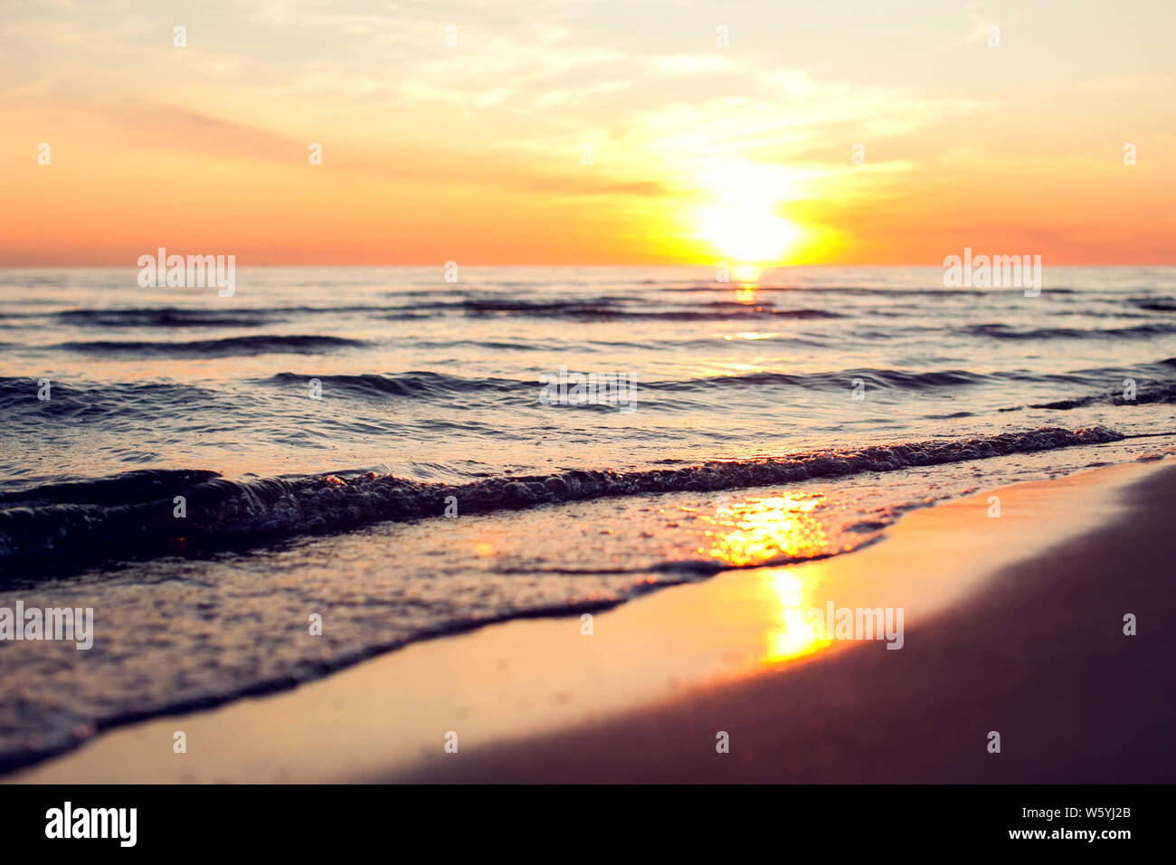 Beautiful Evening At The Beach High Resolution Stock Photography and ...