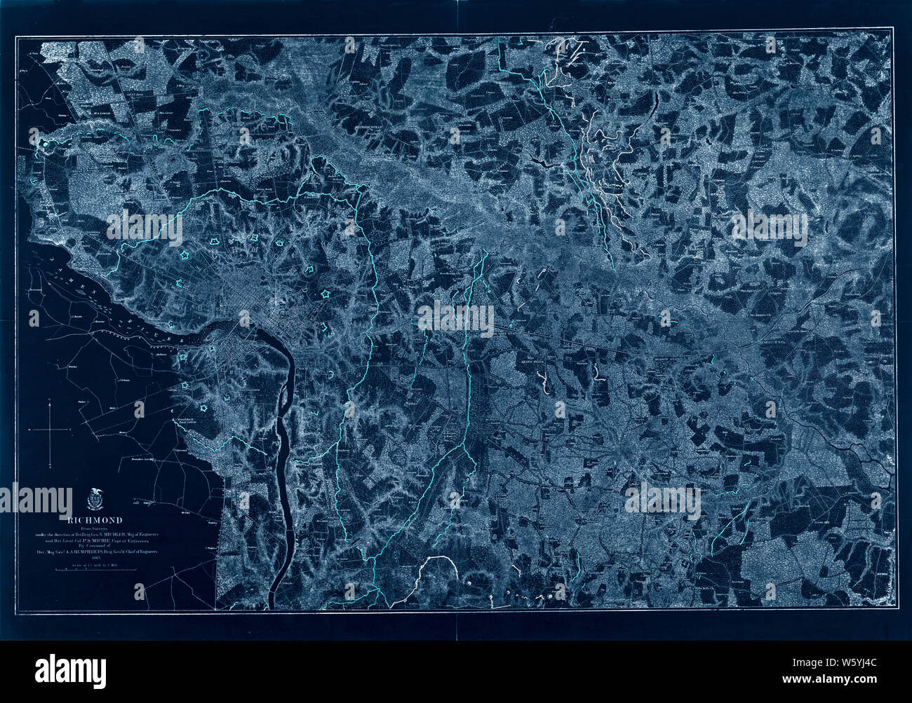 American civil war map 1865 hi-res stock photography and images - Alamy