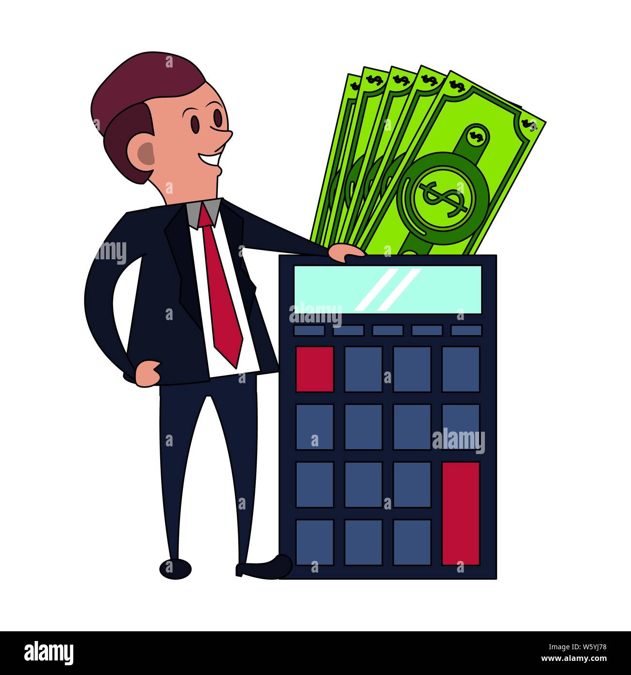 saving money finance banking cartoon Stock Vector Image & Art - Alamy