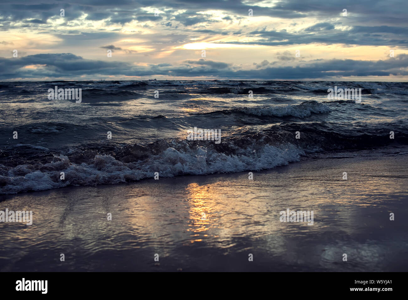 Beautiful Evening At The Beach High Resolution Stock Photography and ...