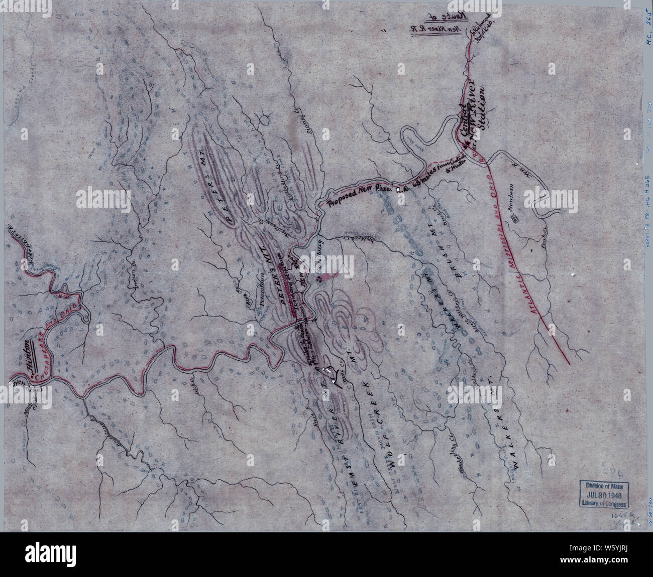 Civil War Maps 1550 Route of the New River RR 188- Rebuild and Repair ...