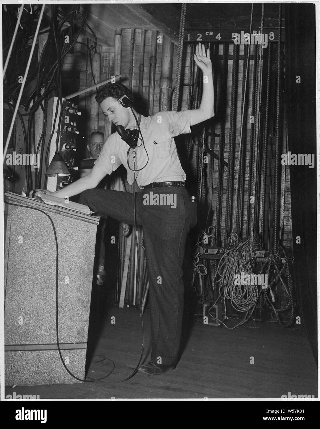 WPA Federal Theater Project in New York:theater workers Stock Photo - Alamy