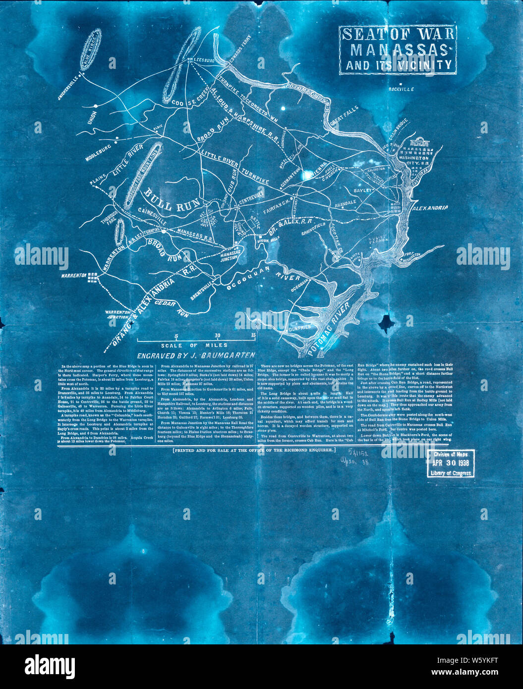 Civil War Maps 1567 Seat of war Manassas and its vicinity Inverted ...