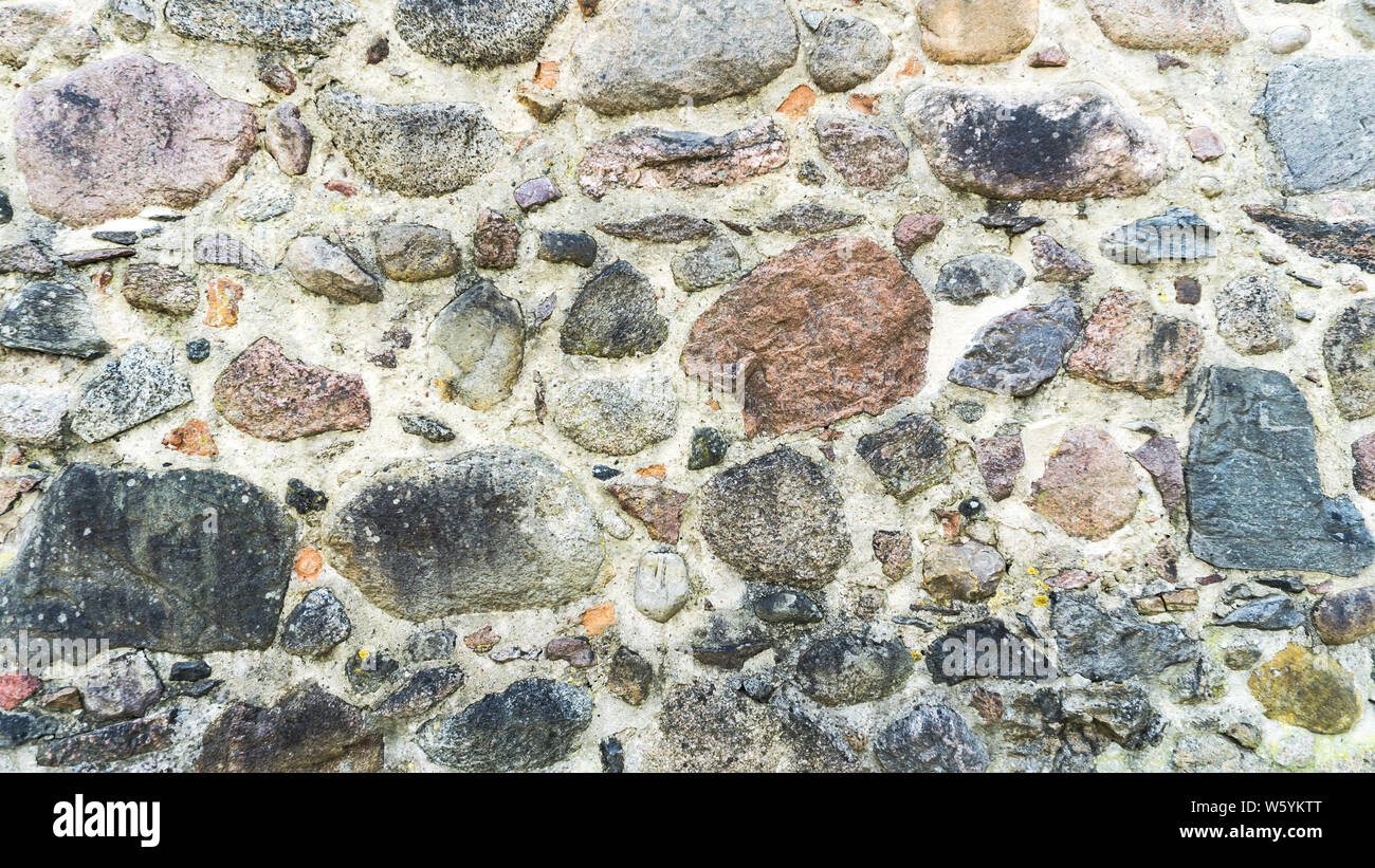 wall of field stones Stock Photo - Alamy