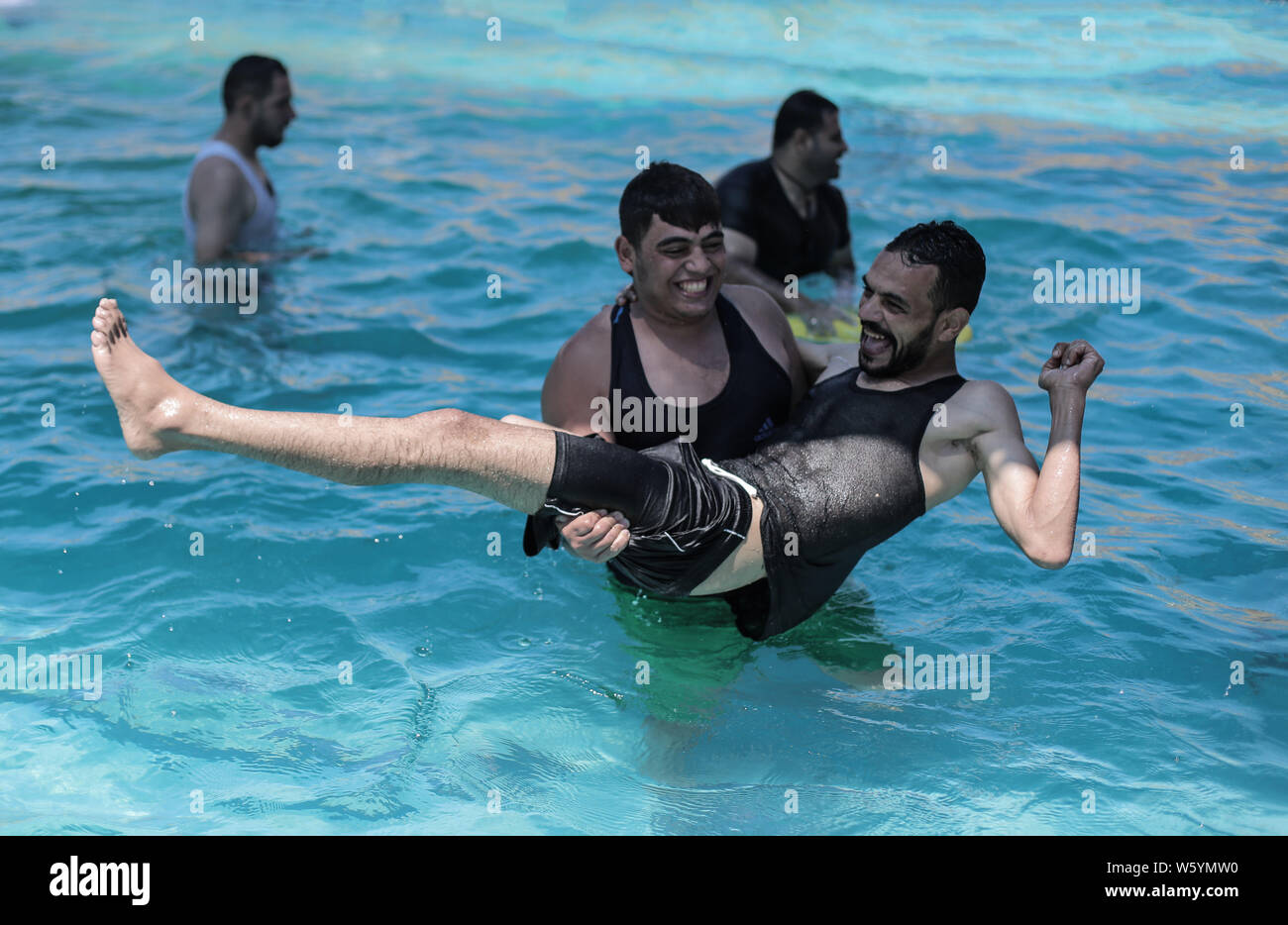 July 30, 2019, Gaza, Palestine: Palestinian amputees, who lost a leg in ...